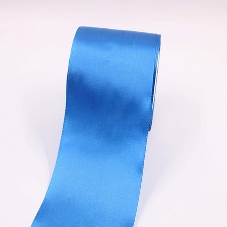 3 Inch Satin Ribbon Solid Color Polyester Ribbons Roll 25 Yards (Royal ...