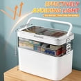 4 Tier Medicine Cabinet Organizer,Portable Medicine Cabinet with Handle ...