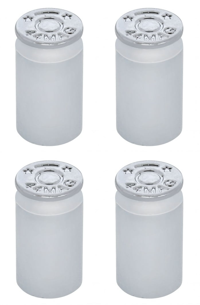United Pacific Chrome Bullet Casing Valve Caps - Walmart.com