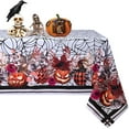 "Sevenstars Rectangular Spider Web Tablecloth, Halloween Fabric ...