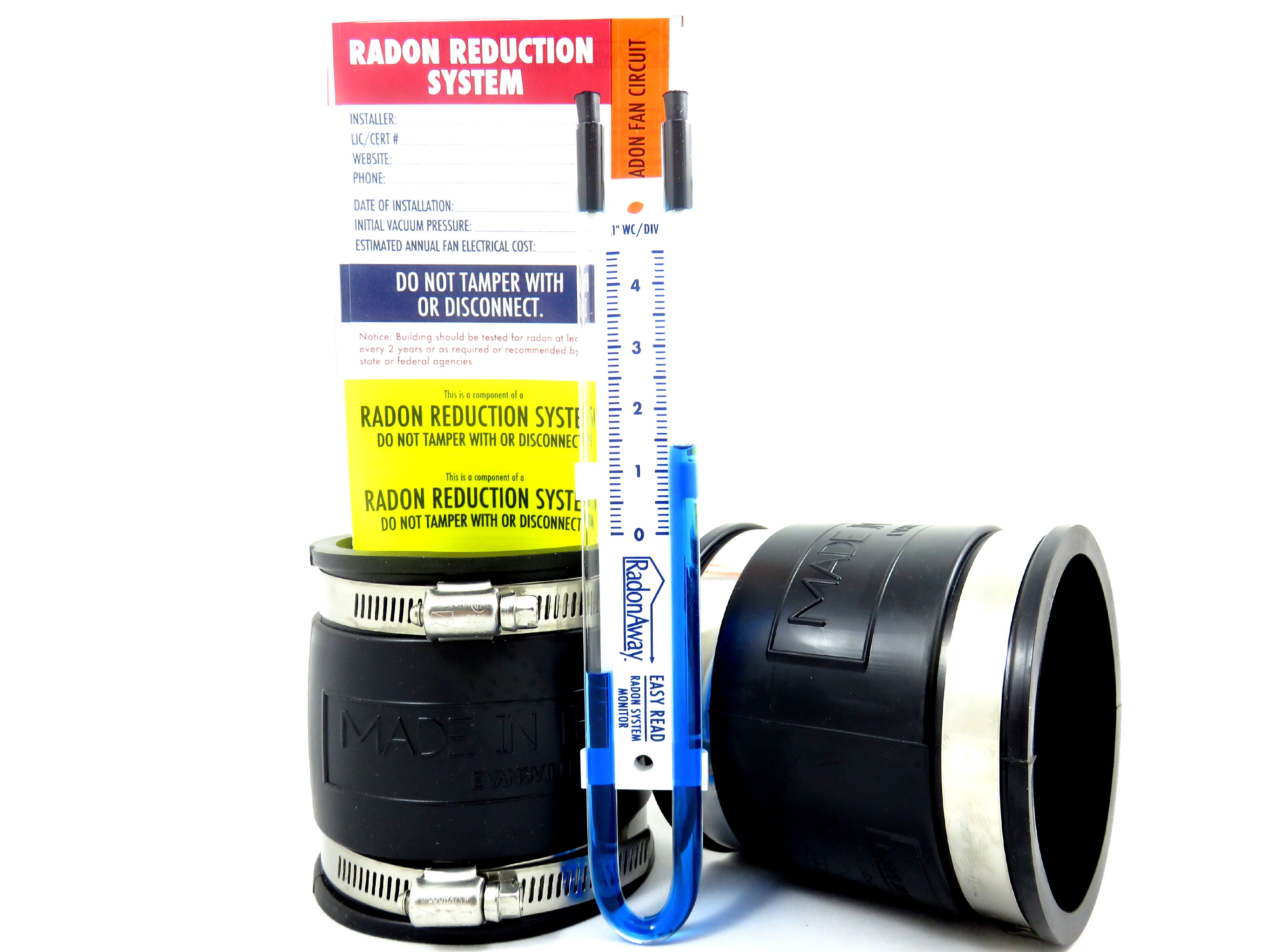 Radon Mitigation Fan Install Kit 3x3 Black - Walmart.com