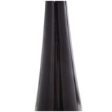 DecMode 16" x 24" Black Aluminum Cone Geometric Accent Table with ...