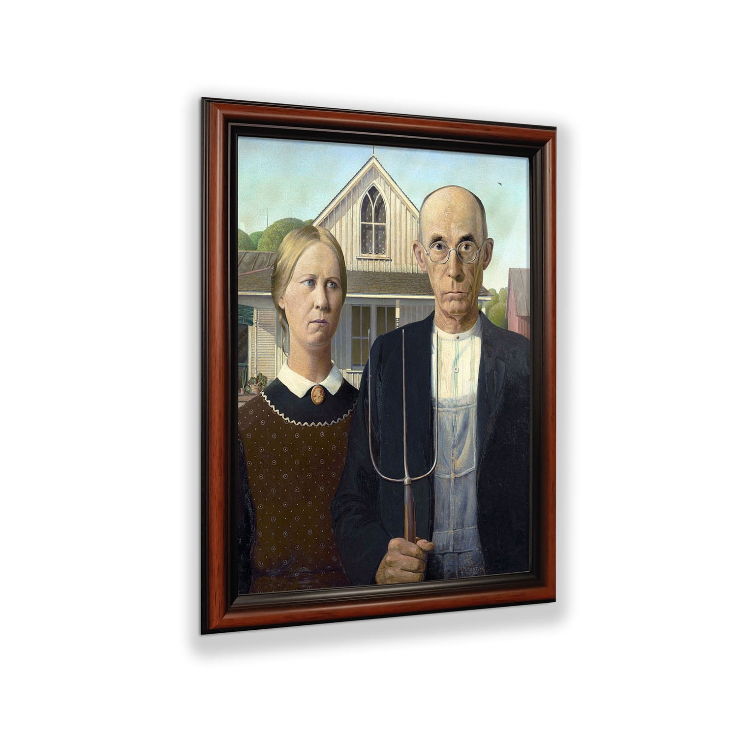 Grant Wood American Gothic Painting