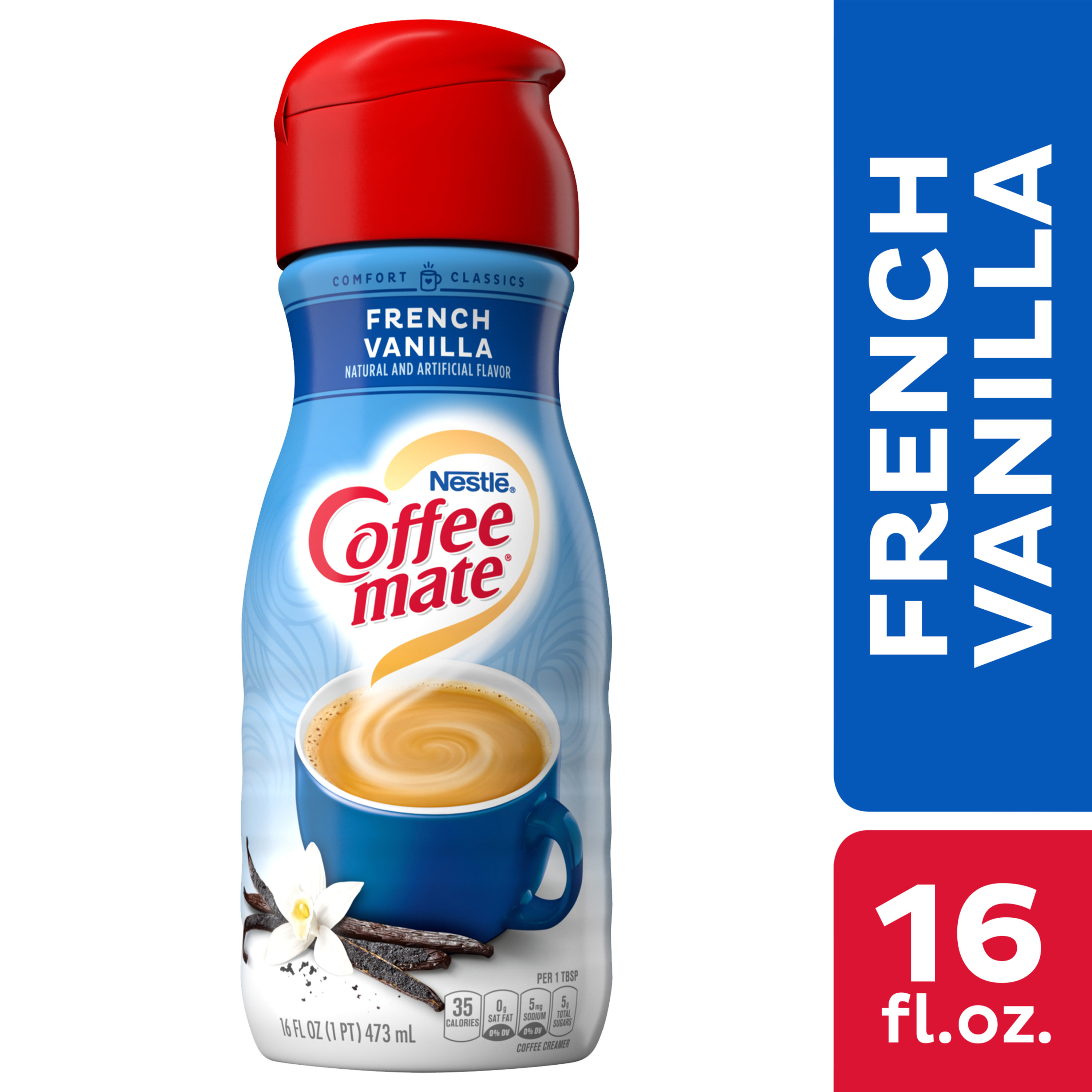 Nestle Coffee Mate French Vanilla Liquid Coffee Creamer 16 Fl Oz Nestle Coffee Mate French Vanilla Liquid Coffee Creamer 16 Fl Oz