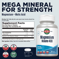KAL Magnesium Malate 400mg, Vegan, Chelated Supplement for Energy ...