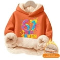 GBSYEWXS Toddler Children Girls Hoodies Fleece Number Print Long Sleeve ...