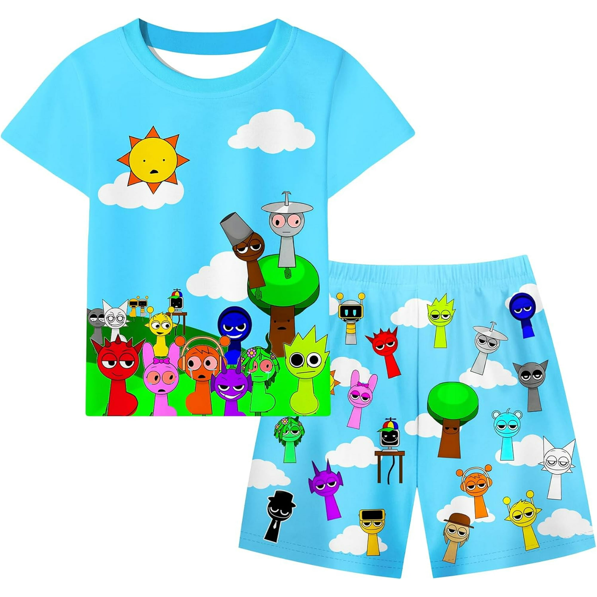 Click here for Giwawar Sprunki Boys Kids Short Set T-Shirts Pants... prices