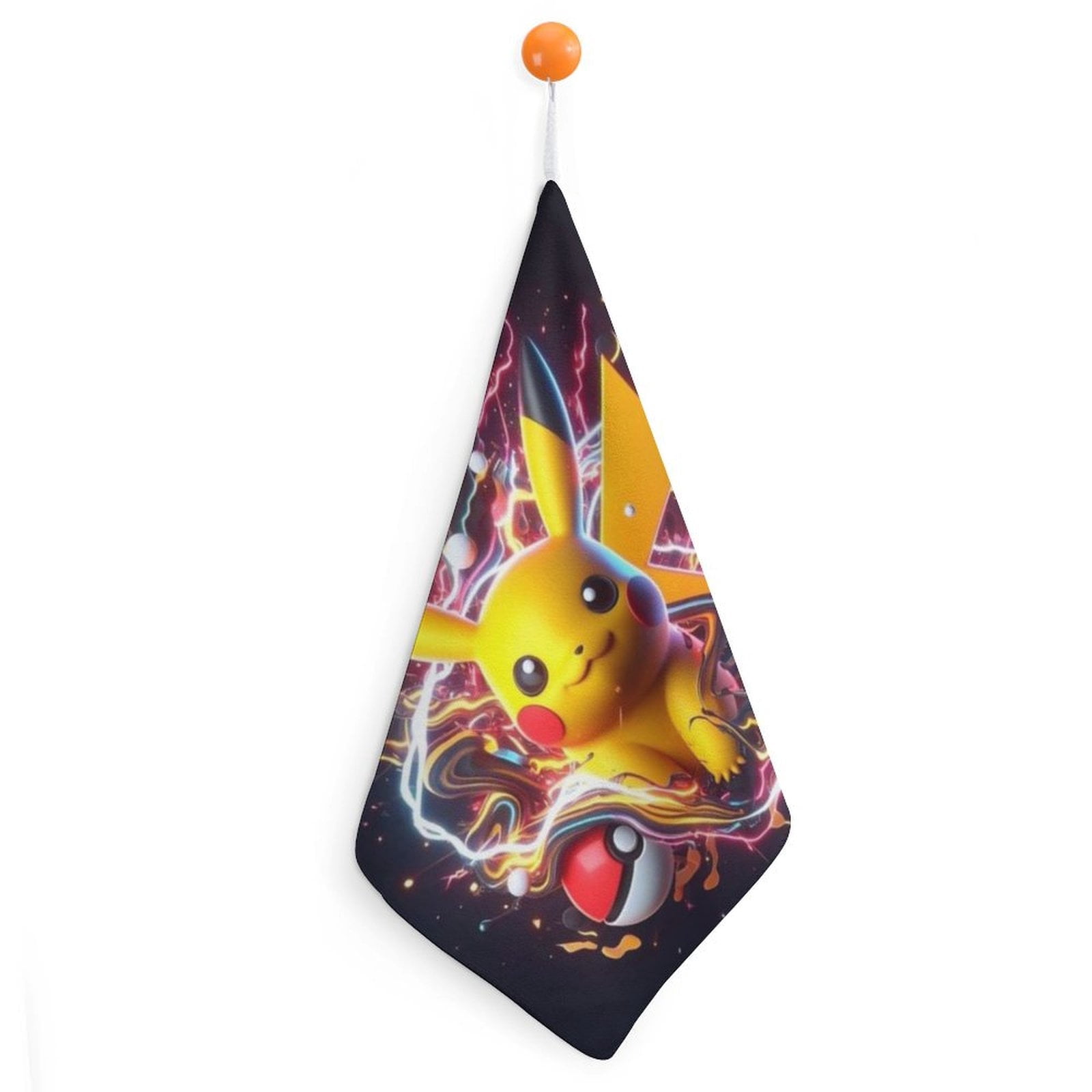 Toallas de mano de Pikachu para baño, toallas de algodón suaves y ...