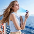Thermoelectric Handheld Fan, Ultra High-Speed Cooling Digital Display ...
