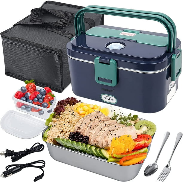 Electric Lunch Box, 3 in 1 Portable Heated Lunch Box, with 1.8L 304 ...