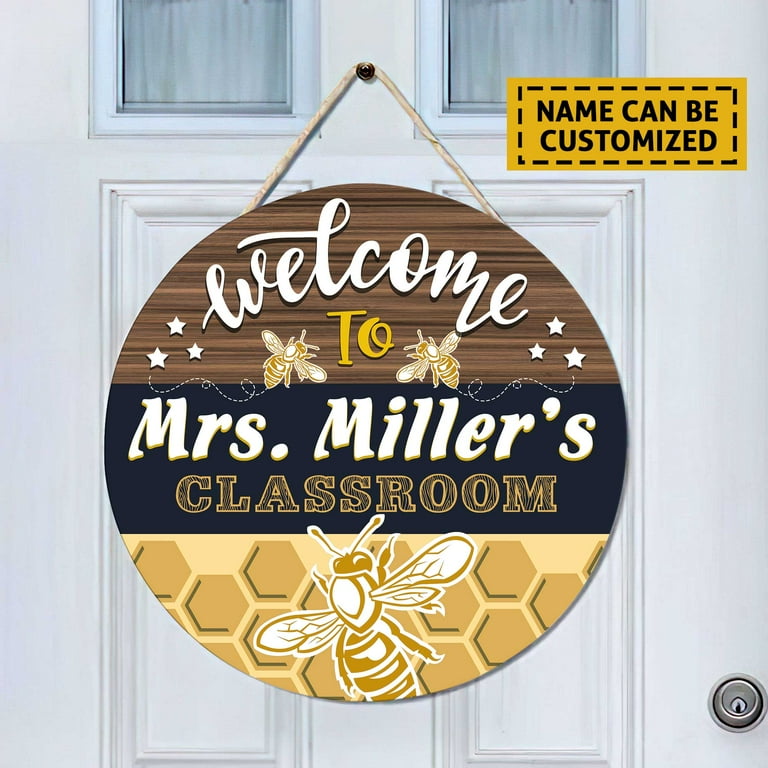 Classroom Door Sign Personalized