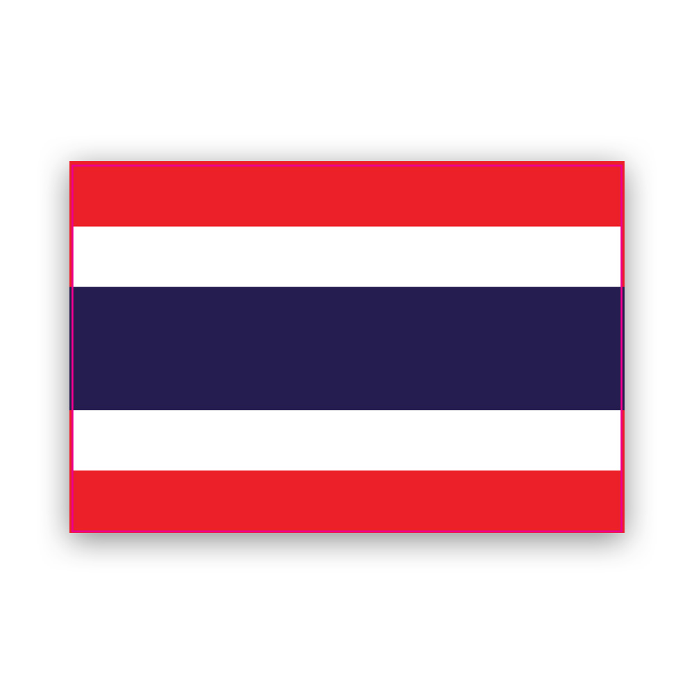 Thai Flag Sticker Decal - Self Adhesive Vinyl - Weatherproof - Made in ...