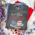 CLOTEX Vintage God Bless America 250th Tee, Patriotic Heart Flag ...