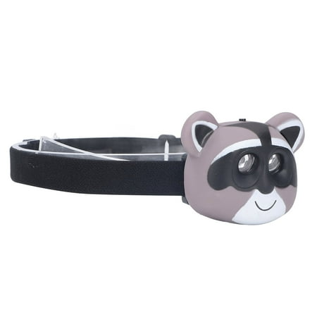 Kids Headlamp Raccoon Appearance 2 Lighting Modes Lightweight Battery ...