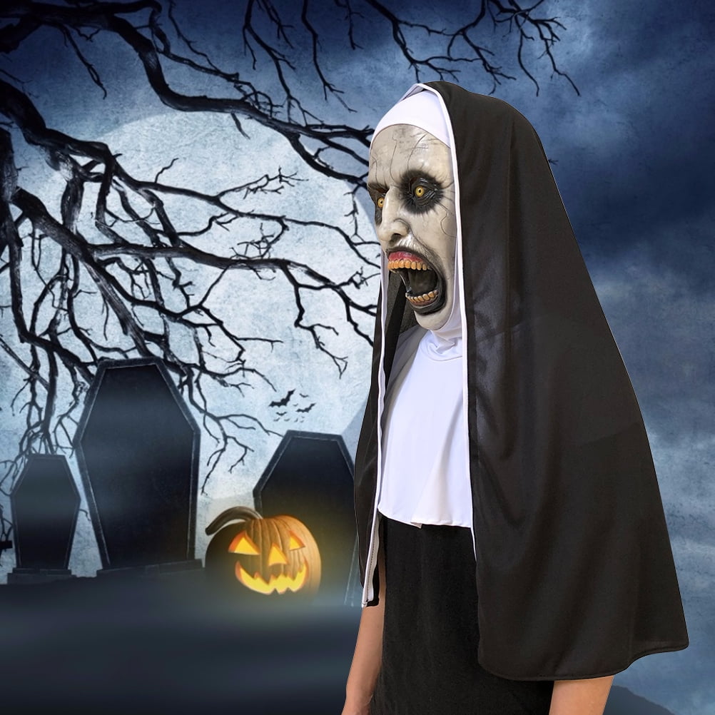 Máscara de terror de monja para Halloween, máscaras de látex ...