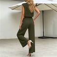 successthop Work Outfits for Women 2 Piece Sets Summer Outfits Tie Knot ...
