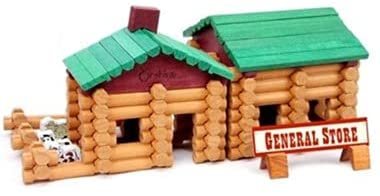 Timbers 170 Piece Wood Log Building Set - Walmart.com