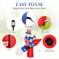 Ktaxon 6FT Lighted Inflatable Uncle Sam on Rocket, 4th of July ...