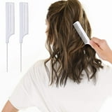 16 Pieces Metal Rat Tail Combs Foiling Comb Pintail Hair Combs Salon ...