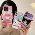 Cartoon Sanrio Hello Kitty Kuromi My Melody Phone Case for IPhone 16 15 ...