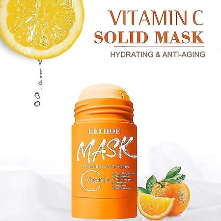 Vitamin C Solid Mask Solid Face Cleansing Mask Stick Oil Control ...