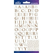 Sticko Silver Foil Alphabet Stickers, 86 Piece - Walmart.com