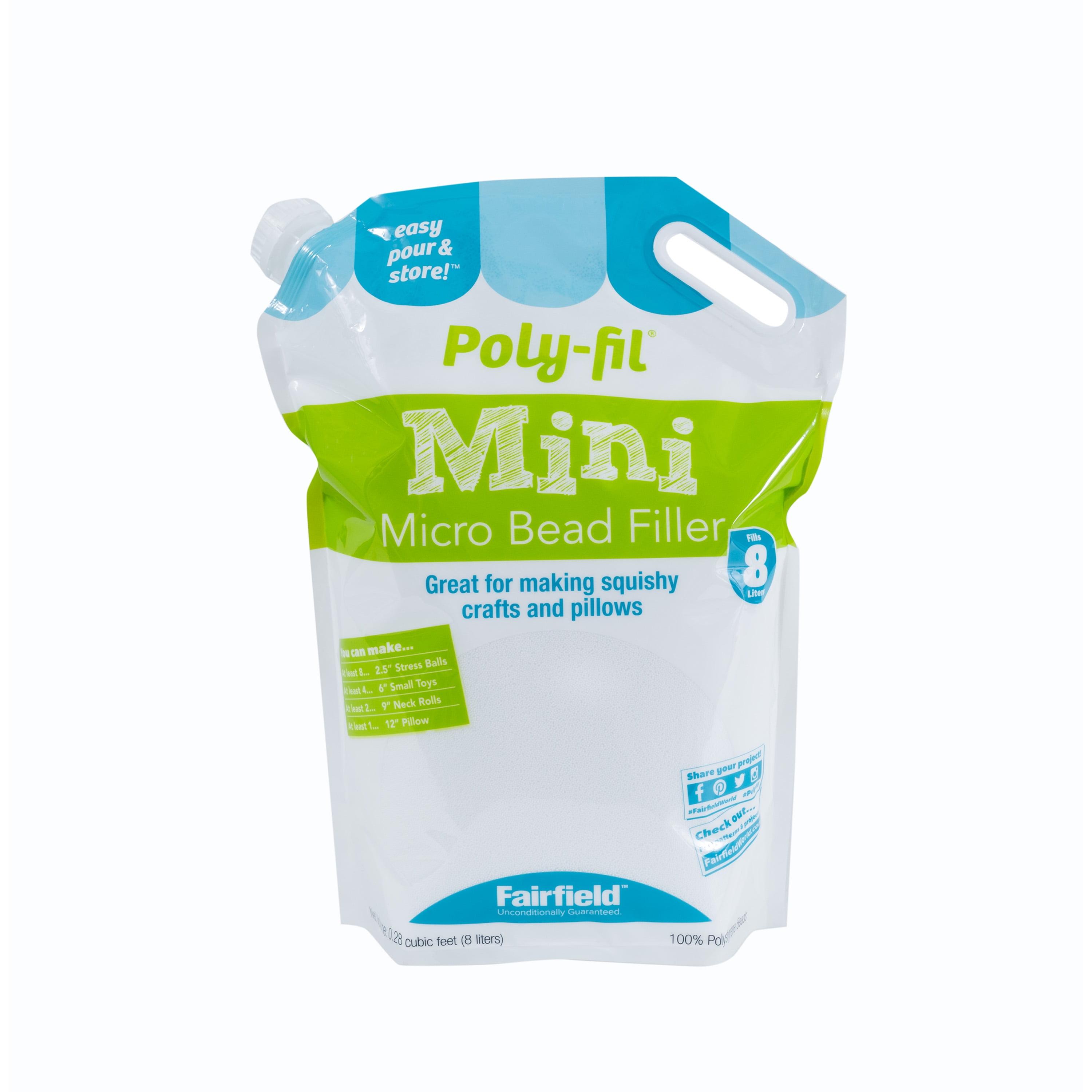Poly-Fil® Mini Sized Micro Beads by Fairfield™, 8 Liters - Walmart.com