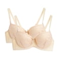 Bvxeep Women's Plus Size Bra Super Push-Up Lace Bra Large Chest Appear ...