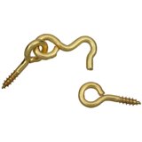 Stanley S750600 1" Solid Brass Hooks & Eyes, 2 Count - Walmart.com