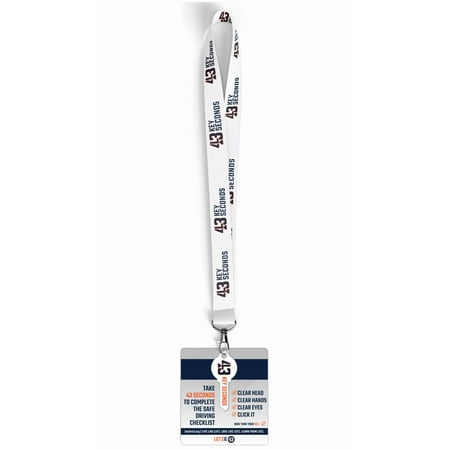 Lutzie 43 Foundation Orange and Blue Key and Lanyard Featuring â€œ43 ...