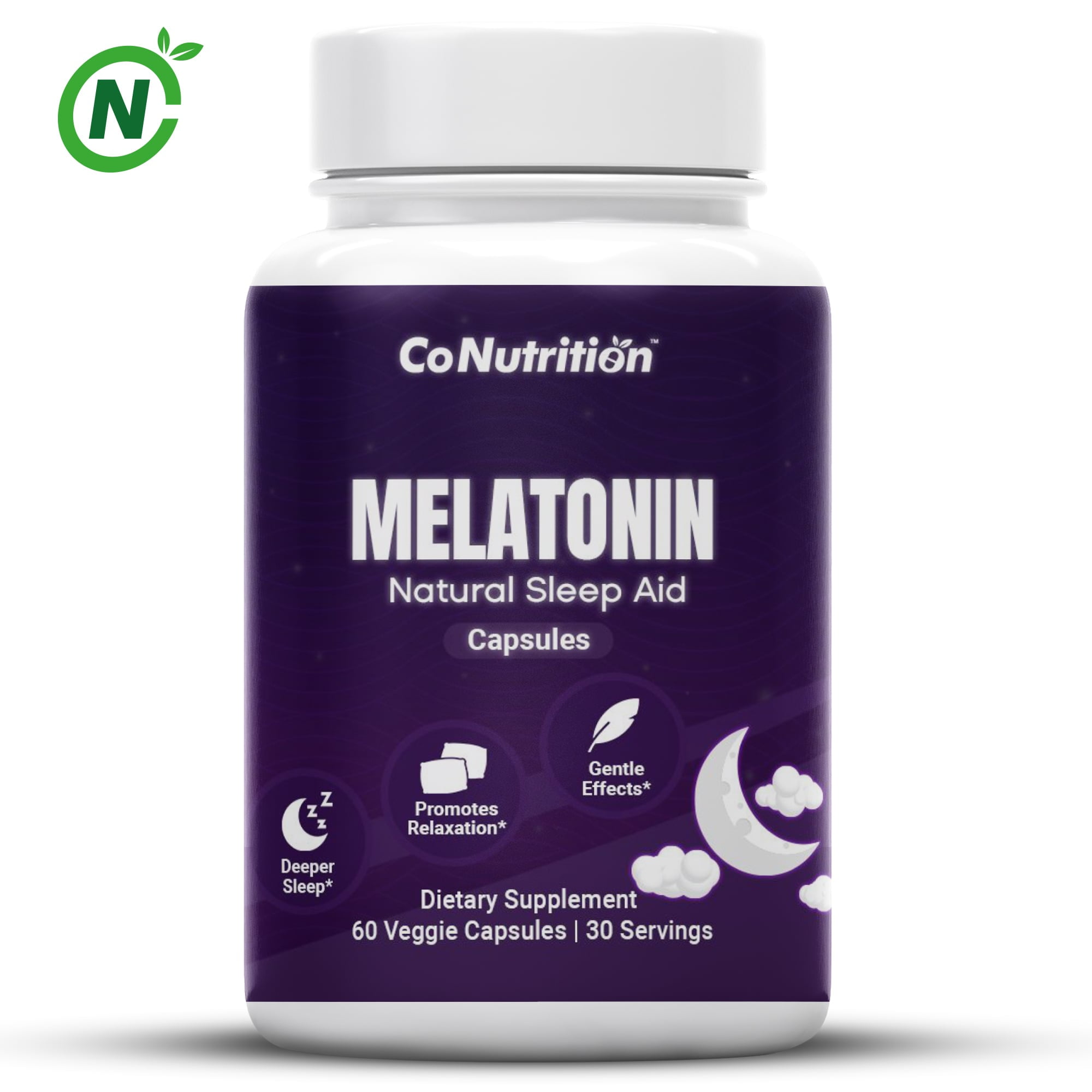 CoNutrition Melatonin Sleep Supplement Stress and Insomnia Relief ...