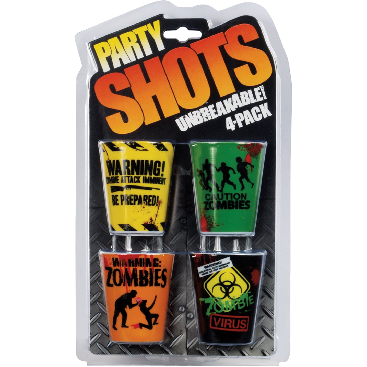 Kalan LP Zombie Halloween Party Plastic 4pc 1oz Shot Glasses - Walmart.com