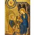 France 14th Century 19x24 White Modern Wood Framed Museum Art Print Titled - The Annunciation ...