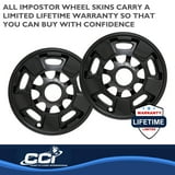 Coast to Coast IMP411BLK Wheel Skin Impostor 17in Gloss Black Set of 4 ...