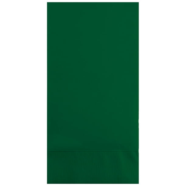 Hunter Green Paper Guest Towels 48 Count for 24 Guests - Walmart.com ...
