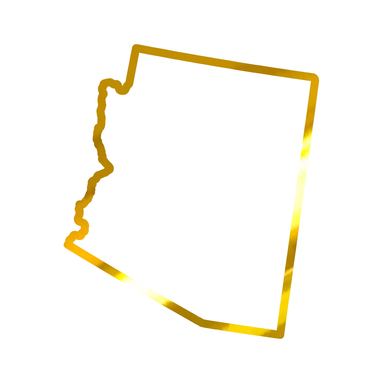 Arizona Outline Sticker Decal Die Cut - Self Adhesive Vinyl ...