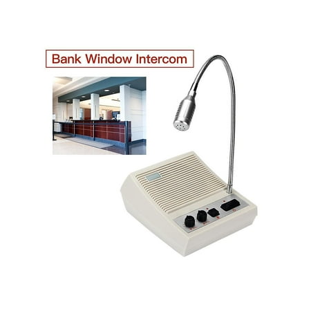Window Intercom Anti-interference Interphone Bank Counter System Dual ...