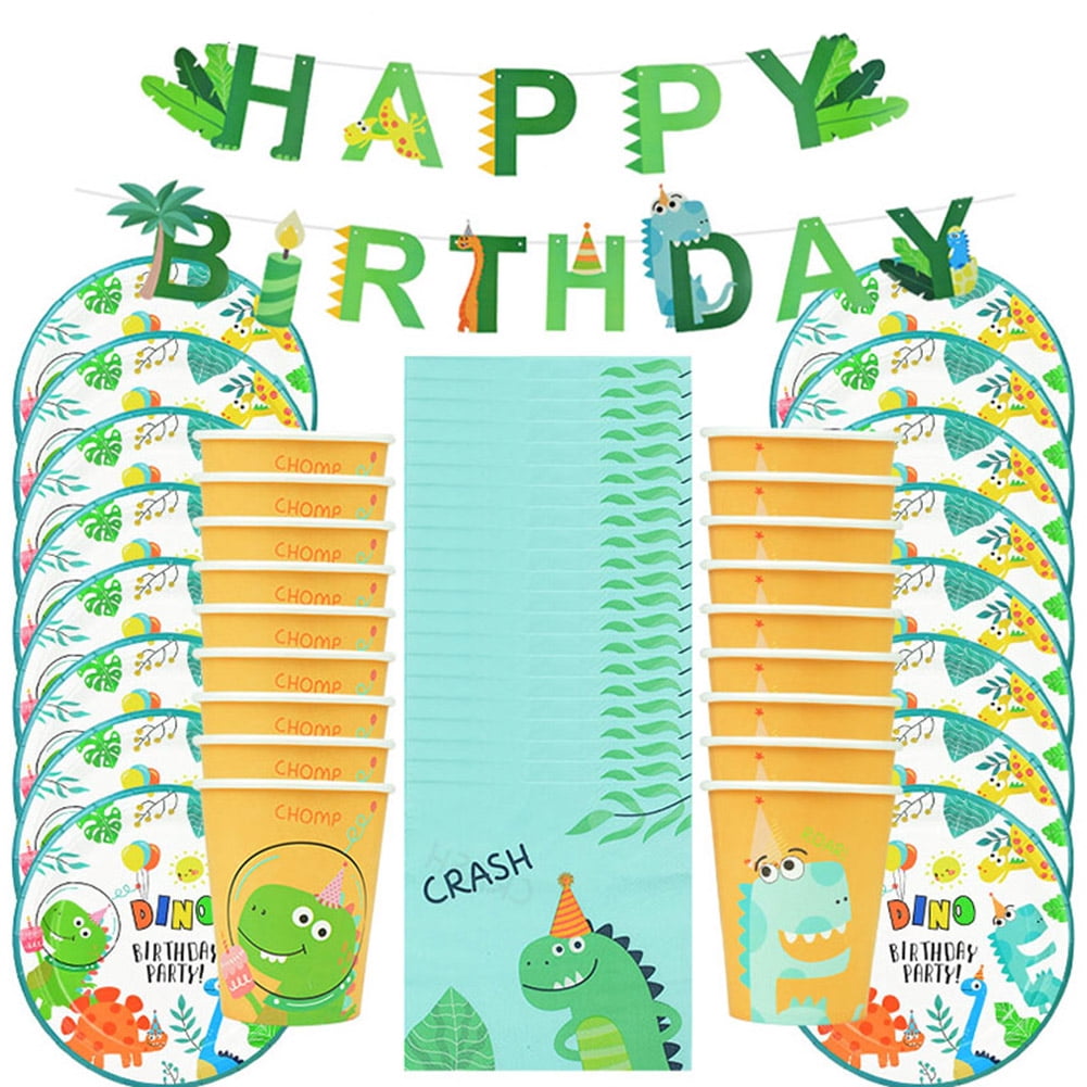 Click here for Unbranded 49pcs Dinosaur Theme Party Disposable Ta... prices