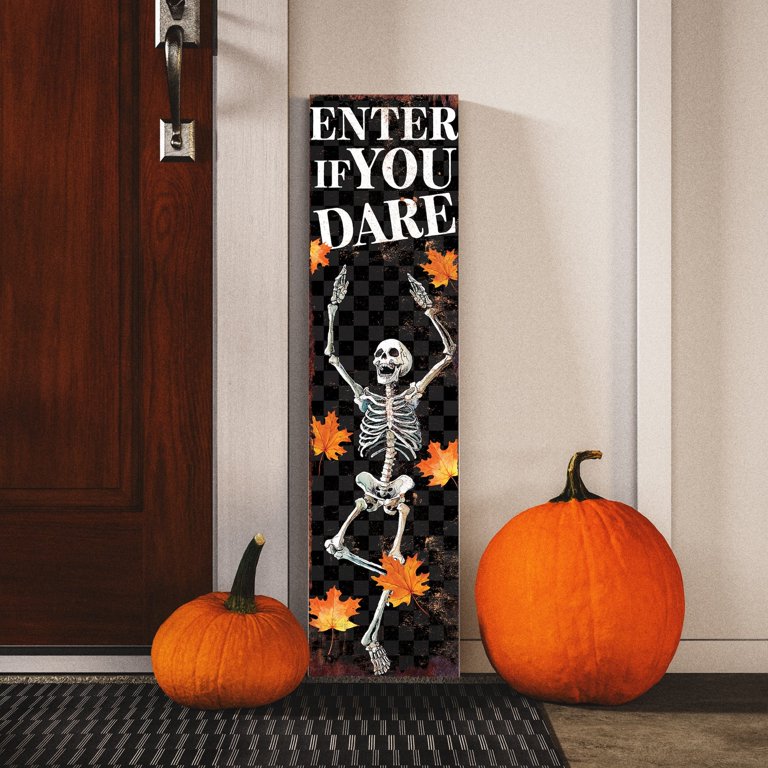 Halloween Welcome Sign 36in "Boo" Halloween Porch Sign Front Porch