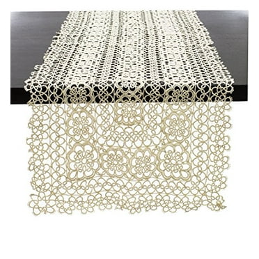 Fennco Styles Woven Nubby Natural Ramie Rustic 14 x 72 Inch Table ...