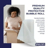 Pacron Clear Bubble Wrap Roll 100FT x 12IN, 5/16" Dense, Perforated ...