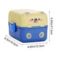 Partheme Cute Animals Themed Lunch Boxes Food Grade Large Capacity ...