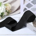 6M 3 Inch Elastic Band Spool Black Flat Wide Braid Sewing Elastic Bands ...