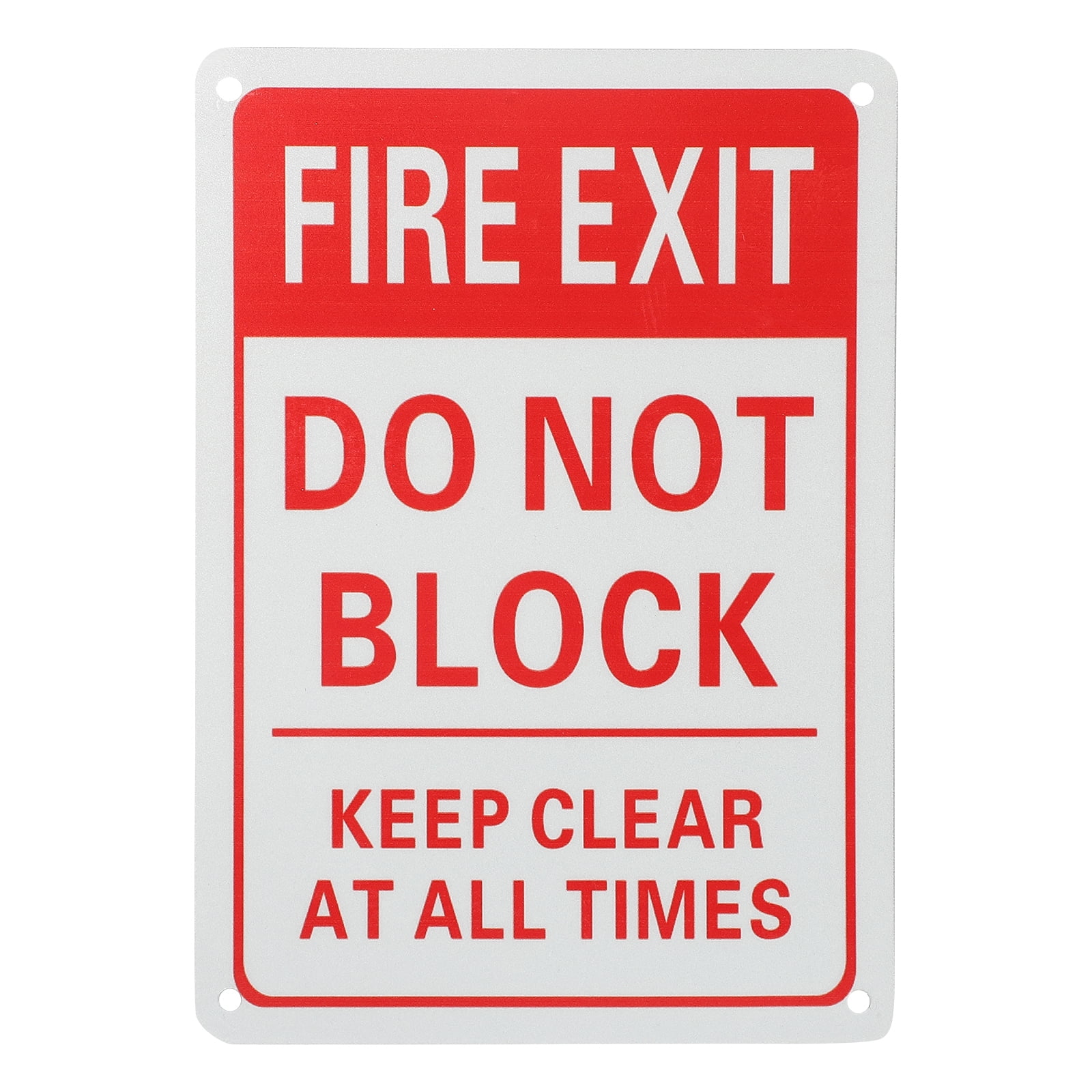 Señal de salida de emergencia, señal de no bloquear, señal de seguridad ...