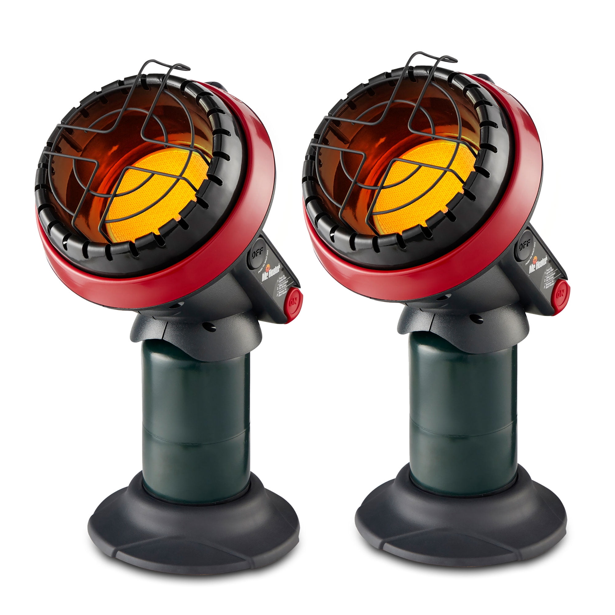 Mr. Heater 3800 BTU Indoor/Outdoor Little Buddy Propane Heater (2 Pack ...