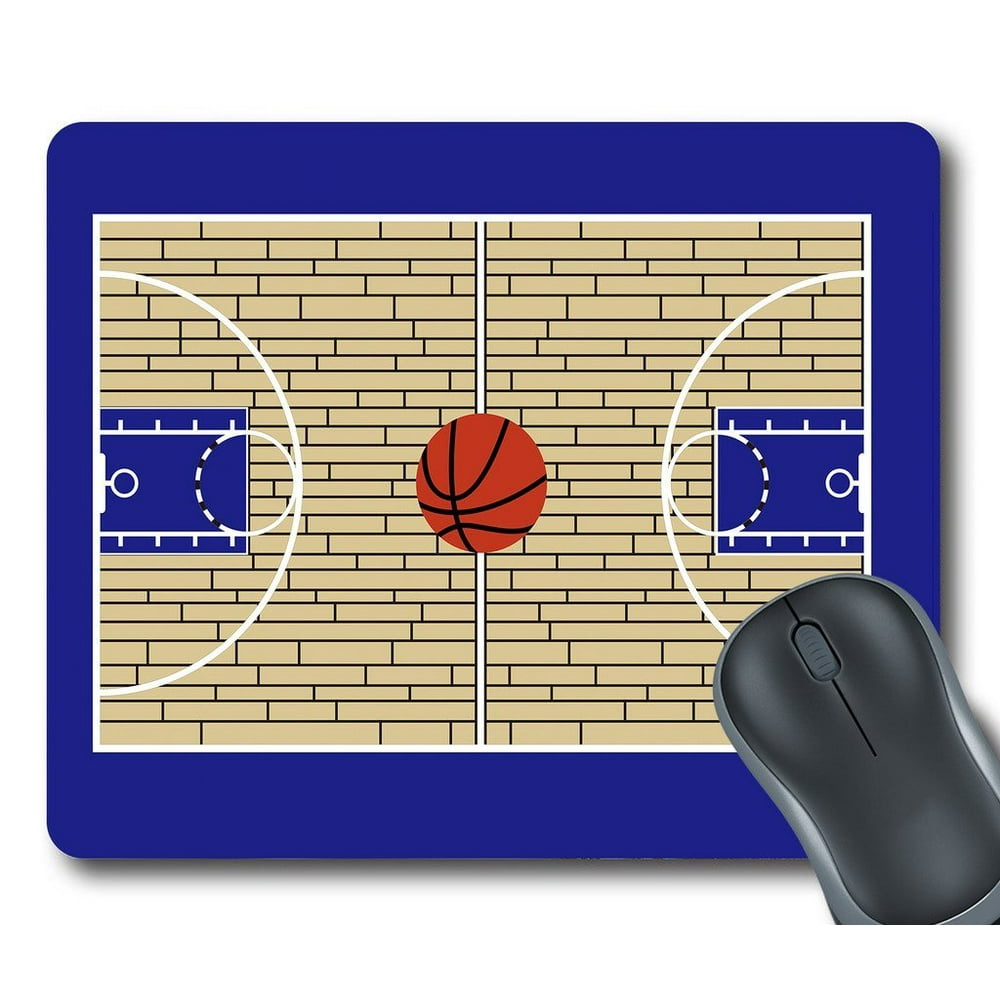 GCKG Basketball Court Field Mouse Pad Personalized Unique Rectangle ...