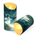 2PCS Small Flameless Candles Lamp Flameless Candles Slanted Candle Lamp ...