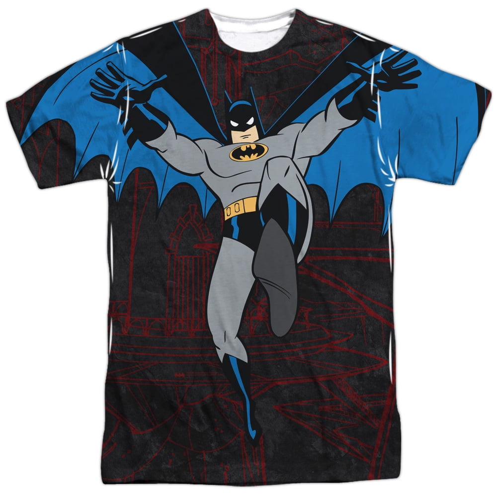 Batman The Animated Series Cave Leap Mens Sublimation Shirt - Walmart.com