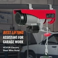 VEVOR Lift Electric Hoist 2200lbs,1600W 110V Electric Winch with 14ft ...