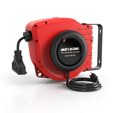 Masterplug 100ft Metal Extension Cord Reel - Walmart.com